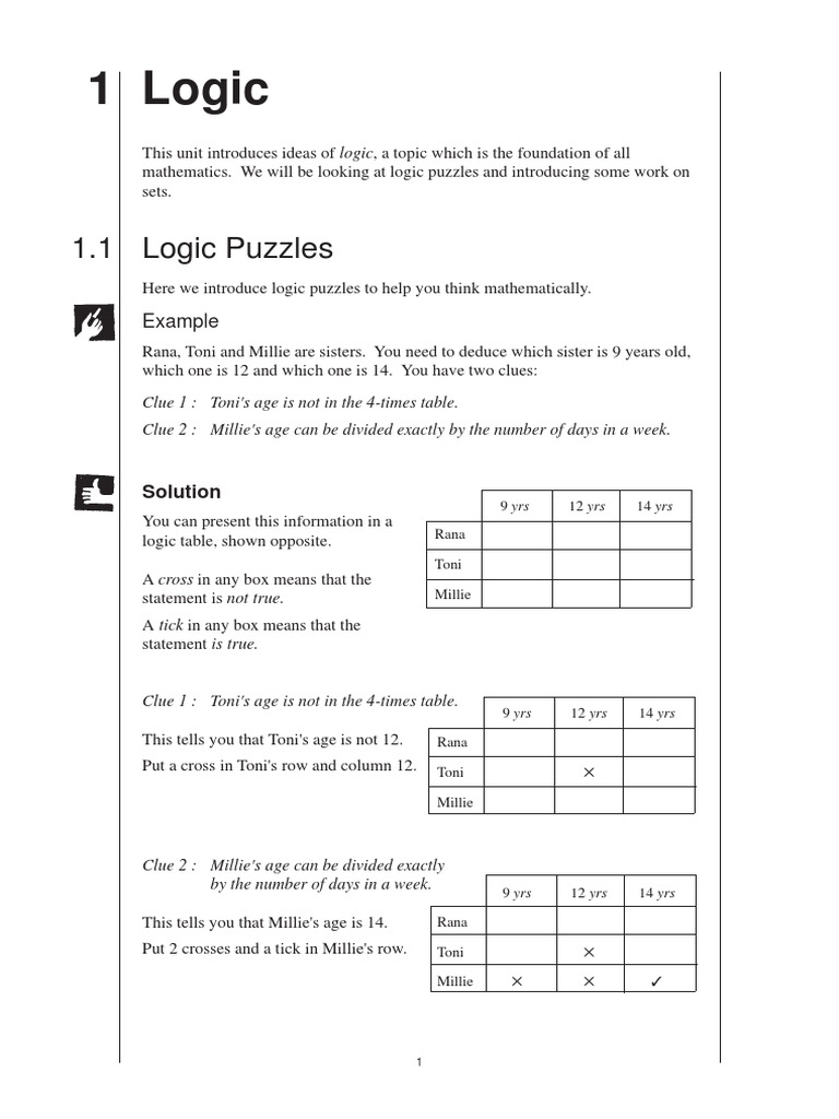 Logic & Venn Diagram - Primary School Resource | PDF | Teaching ...