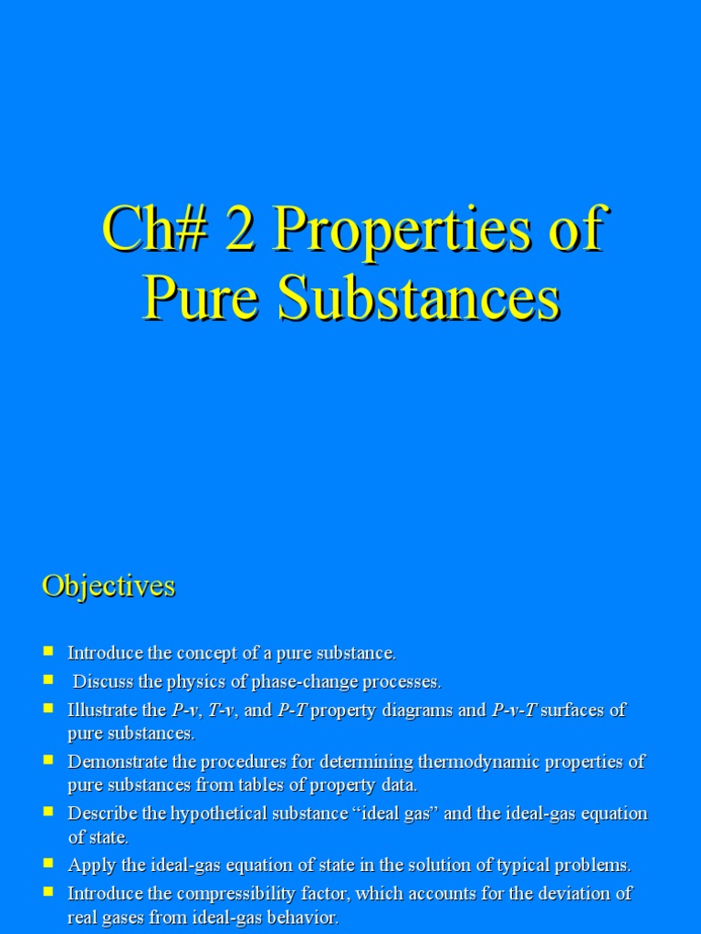 Properties of Pure Substances Explained | PDF | Phase (Matter) | Phase ...