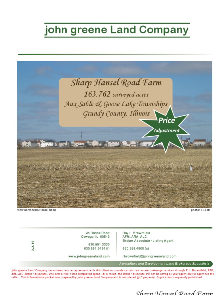Sharp Hansel Road Farm | PDF | Illinois | Flood