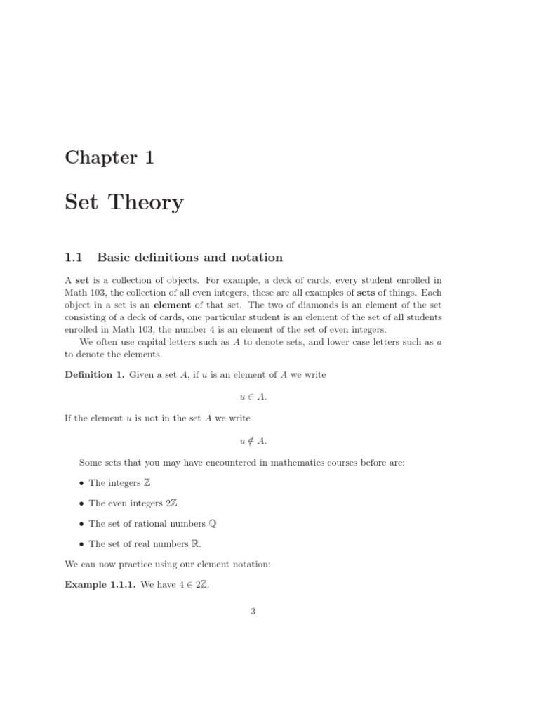 Sets | PDF | Element (Mathematics) | Set (Mathematics)