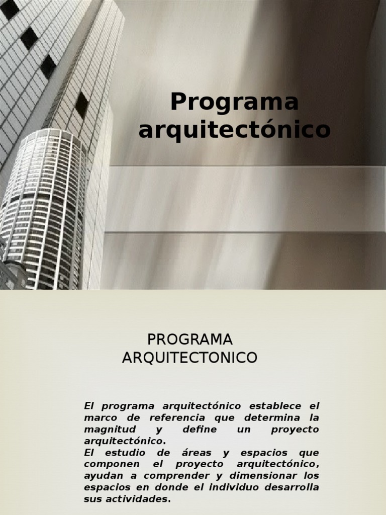 Programacion Arquitectonica | PDF | Diseño | Cliente