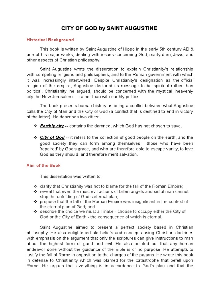 City of God by Saint Augustine Summary Apple | Augustine Of Hippo | God