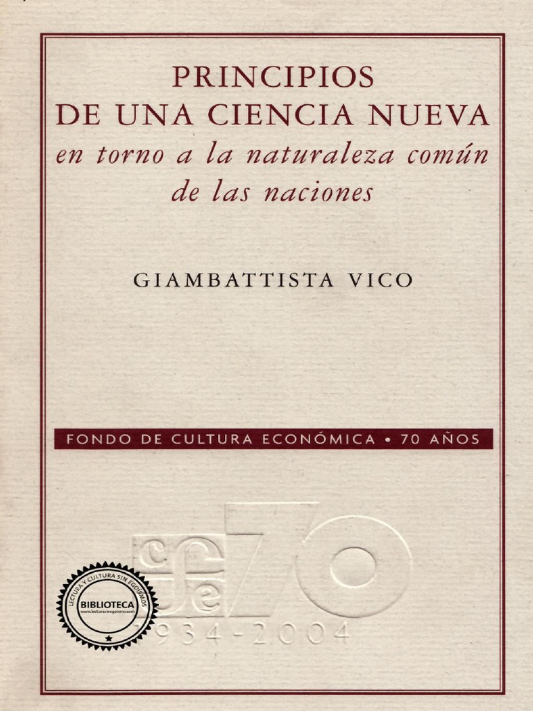 Vico - Ciencia Nueva 1 | PDF | Economias | Business