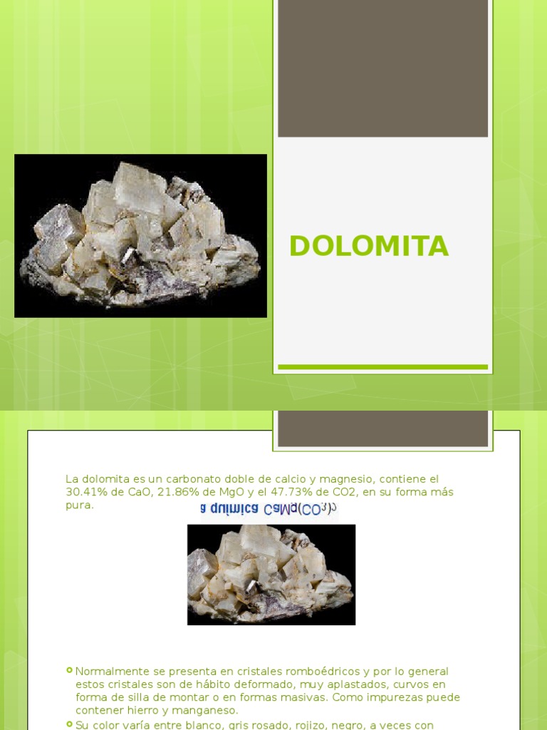 Dolomita 1.1 | PDF | Roca (geología) | Caliza