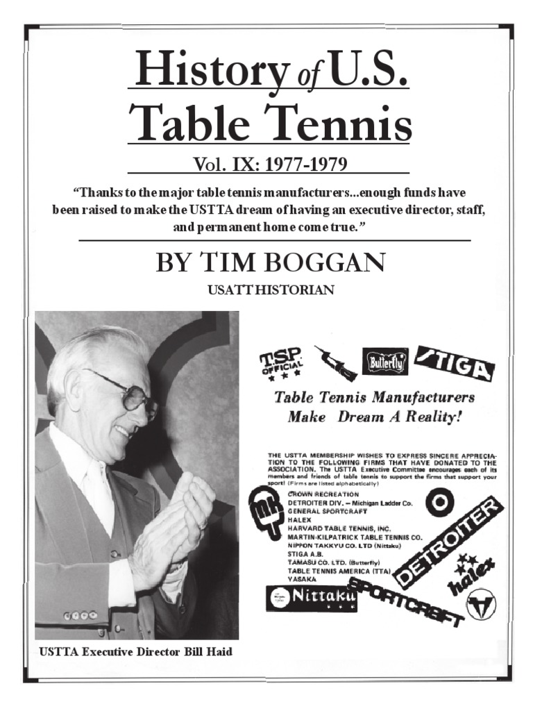 History of U.S. Table Tennis - Vol. IX: 1977-1979 | PDF | Olympic Games ...