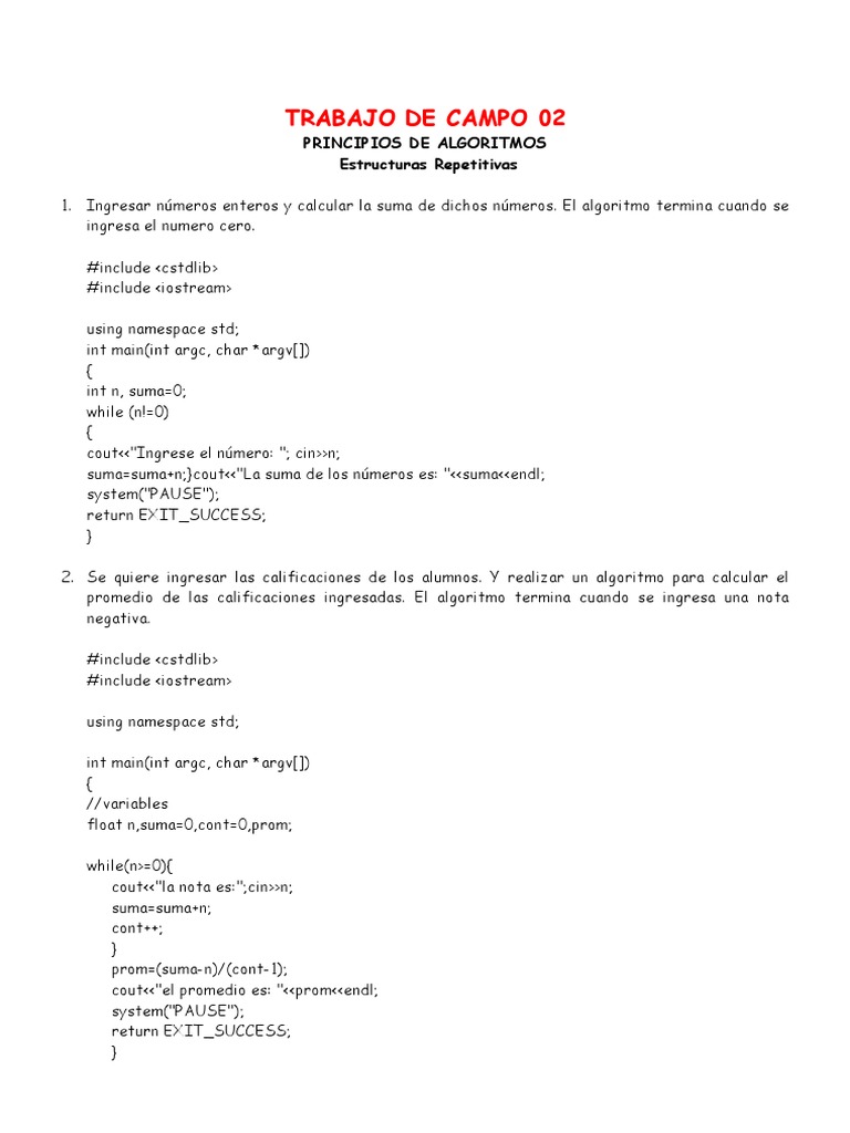 ALGORITMOS | PDF | Algoritmos | Informática