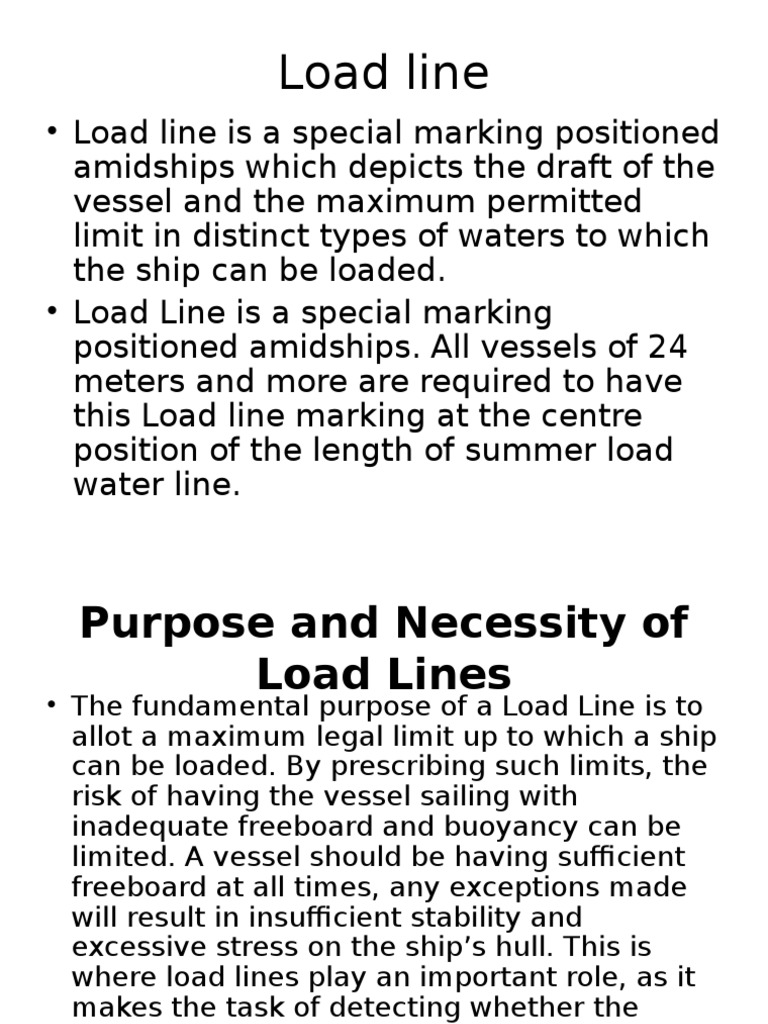 Load Line | PDF | Naval Architecture | Water Transport