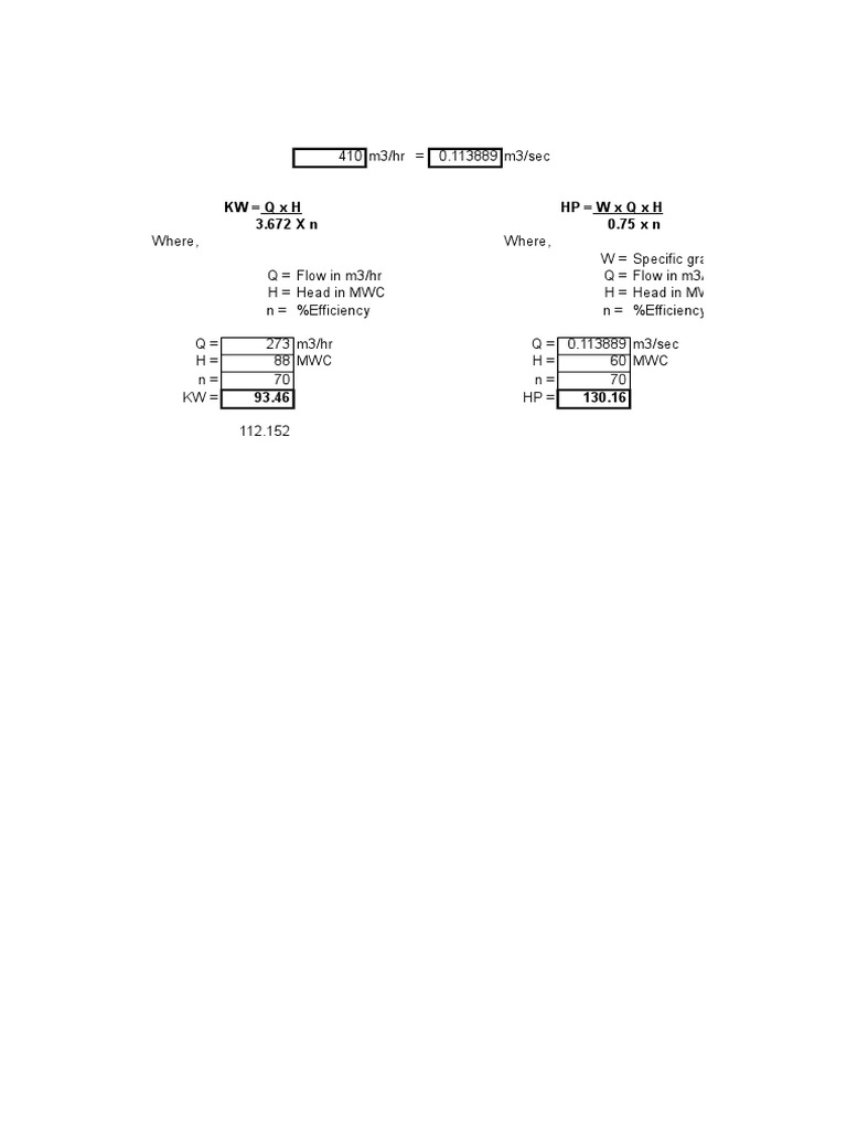 Design Calculations | PDF