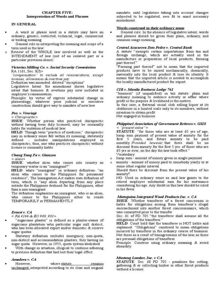 Statcon Chapter 5 | PDF | Statutory Interpretation | Initiative