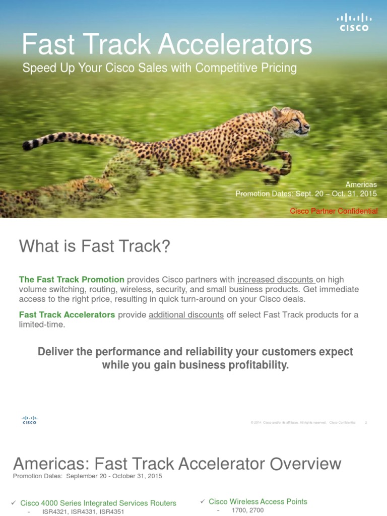 Fast Track Accelerators: Speed Up Your Cisco Sales With Competitive ...