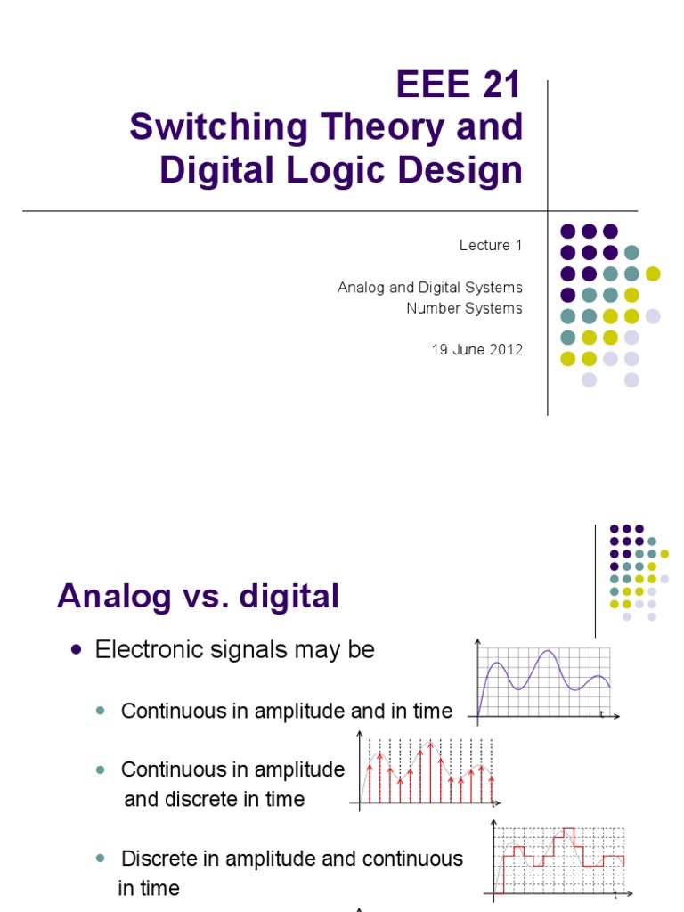 2 Analog Vs Digital Number Systems | PDF | Digital Signal | Analogue ...