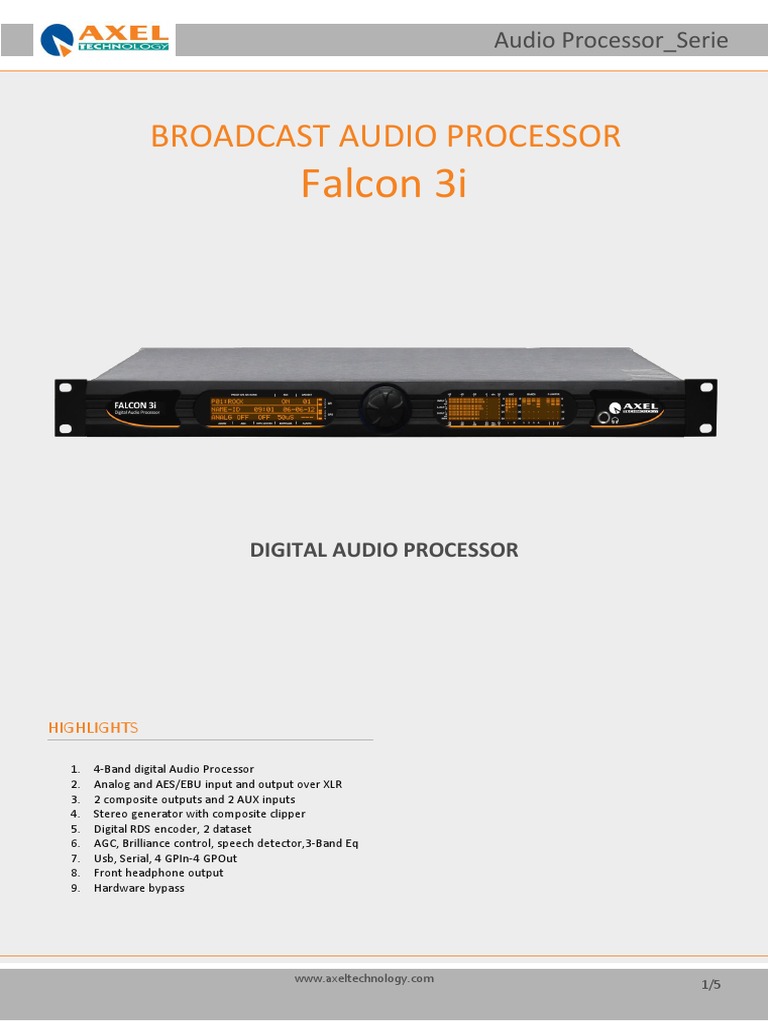 An All-In-One Digital Audio Processor and RDS Encoder for Broadcast ...