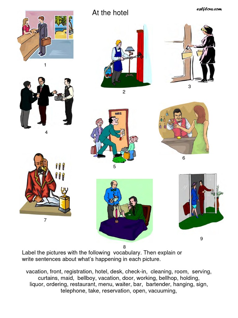 Hotel Vocabulary and Exercises | PDF