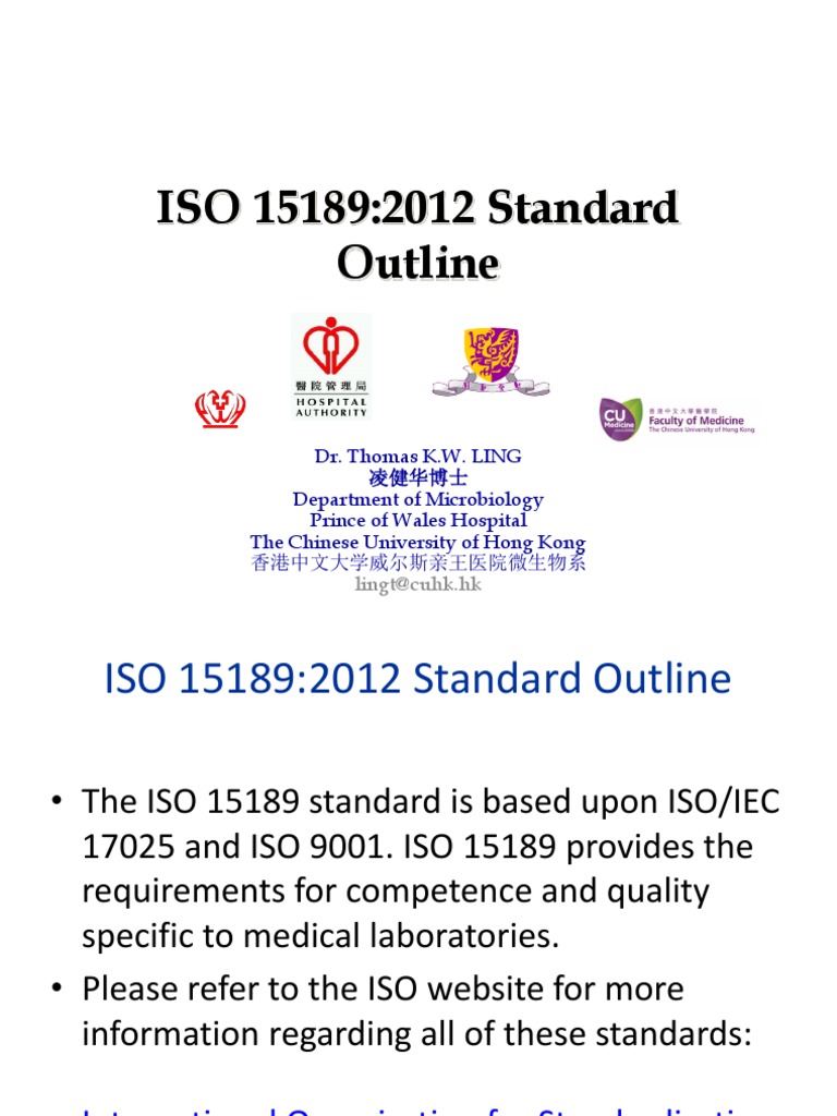 ISO 15189-2012 Outline | PDF | Metrology | Test (Assessment)