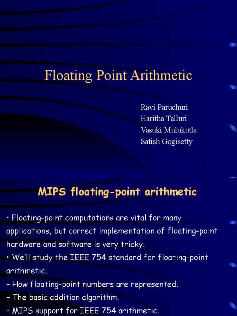 Floating Point | PDF | Arithmetic | Computer Architecture