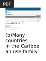 CSEC HSB Syllabus 2022 | PDF