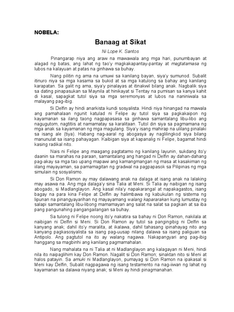 Banaag at Sikat | PDF