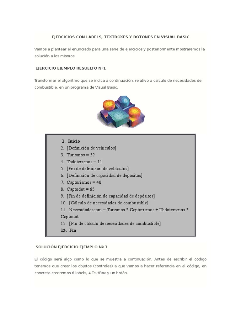 Ejercicios Con Label en Visual Basic | PDF | Básico | Áreas de informática