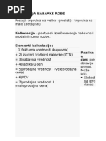 Racunovodstvo Knjizenje Robe | PDF