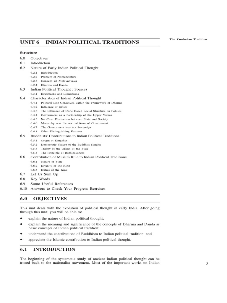 Indian Political Traditions Explained | PDF | Dharma | Political Philosophy