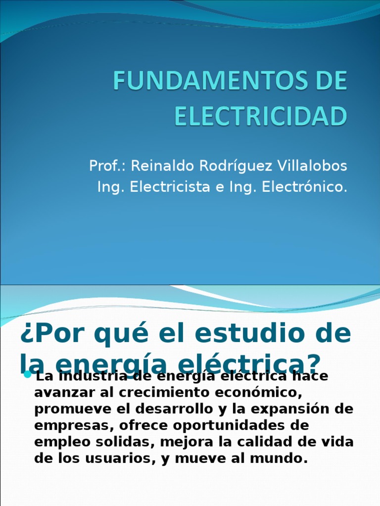 Fundamentos de Electricidad | PDF | Condensador | Resistor