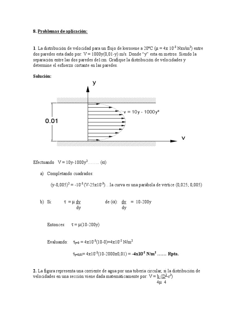 Problemas 2dfdf | PDF | Viscosidad | Mecanica clasica