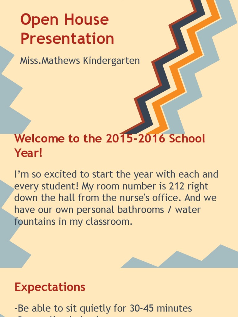 Kindergarten Open House Guide | PDF