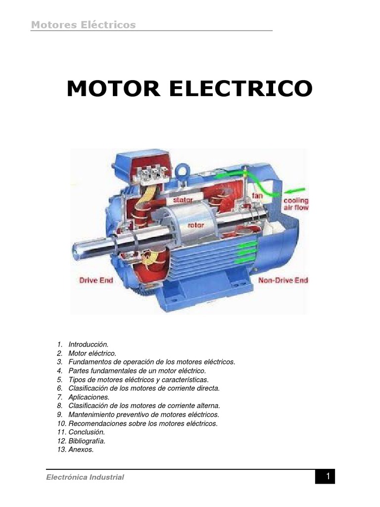 Partes y Tipos de Motores Eléctricos | PDF | Motor eléctrico ...