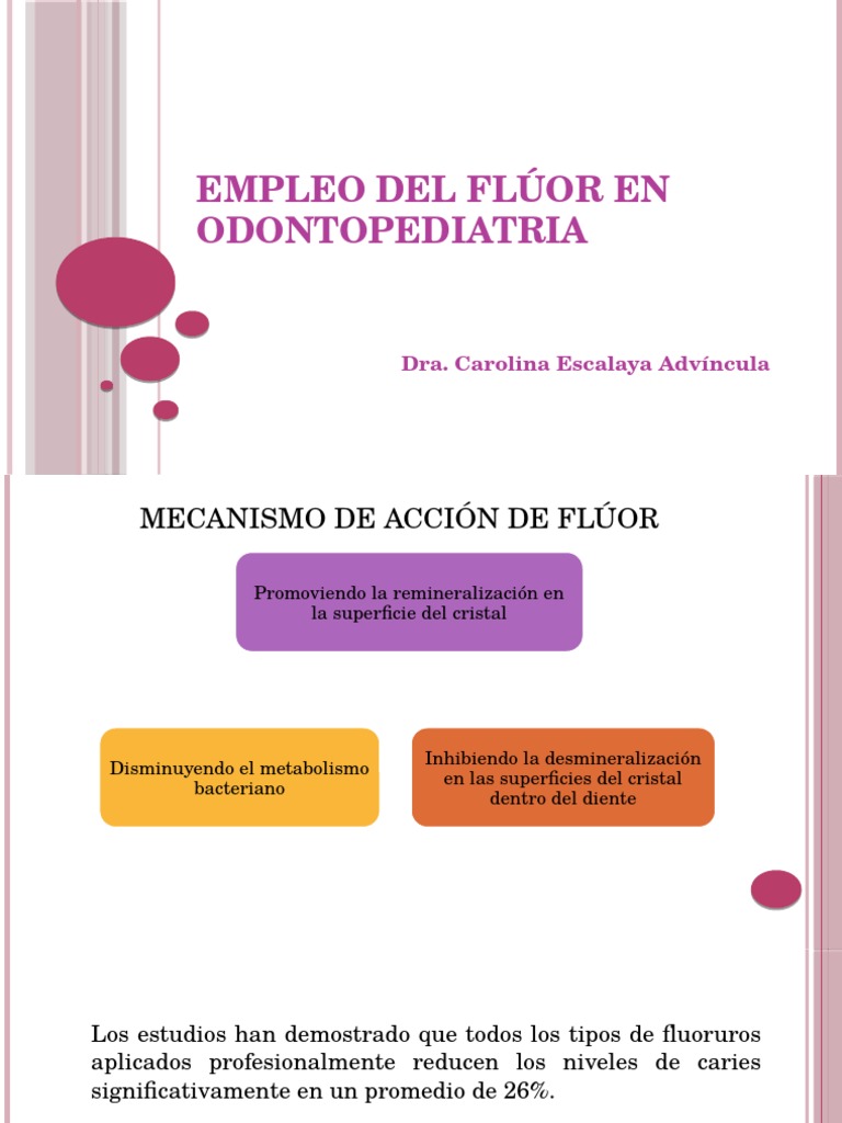 Fluor y Sellantes | PDF | Flúor | Diente humano