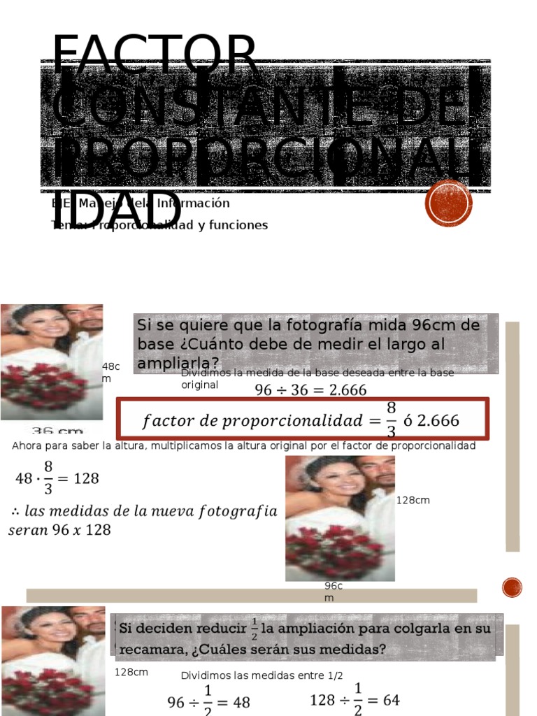 Factor Constante de Proporcionalidad | PDF | Enseñanza de matemática | Science