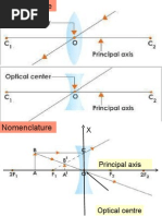 Sign Convention and Lens Formula | PDF | Optics | Light