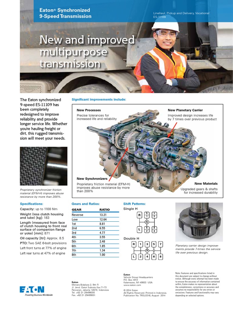 Eaton Fuller Manual | PDF | Manual Transmission | Transmission (Mechanics)