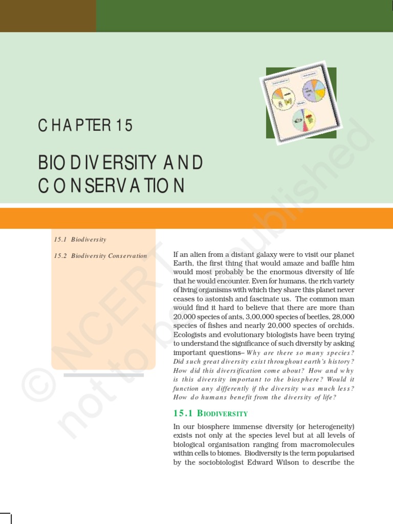 Biodiversity and Conservation PDF | Download Free PDF | Biodiversity ...