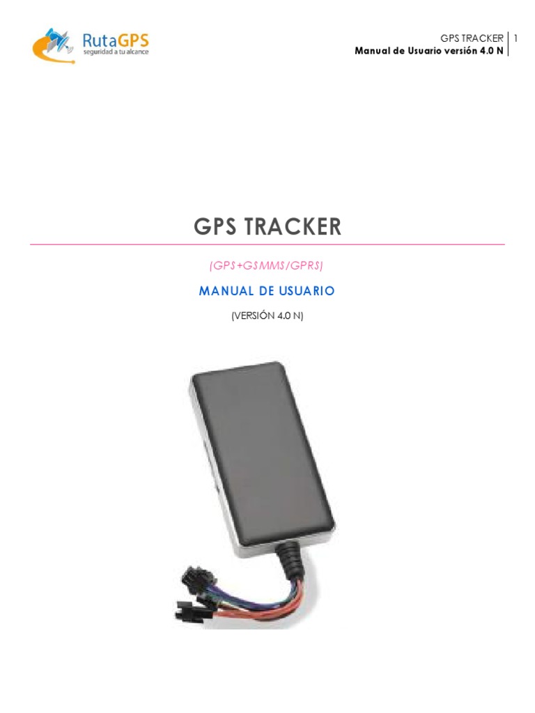 Gps Tracker Manual de Usuario | PDF | Módulo de Identidad del ...