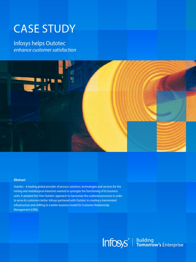 Case Study: Infosys Helps Outotec | PDF | Customer Relationship ...