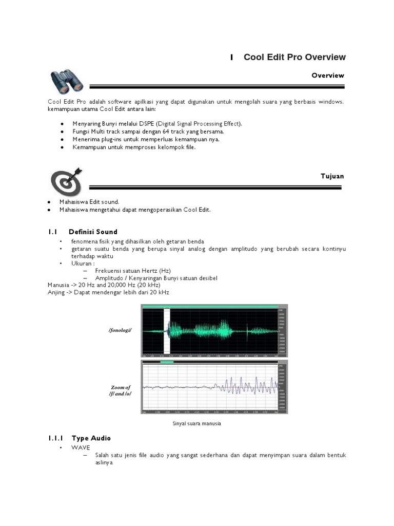 Panduan Cool Edit Pro untuk Mahasiswa | PDF | Komputer