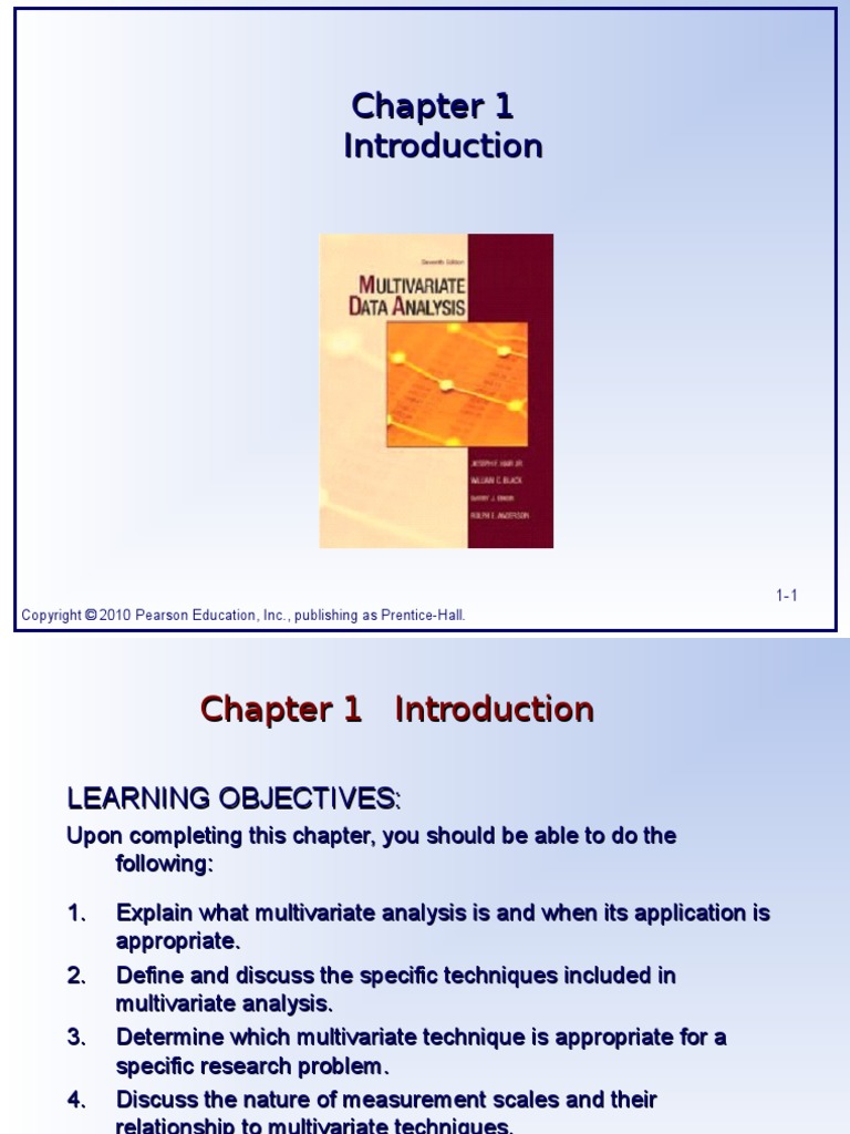 Multivariate Data Analysis Hair Chapter 01 - US 7e | PDF | Statistical ... Multivariate Data Analysis Hair Chapter 01 - US 7e | PDF | Statistical ...