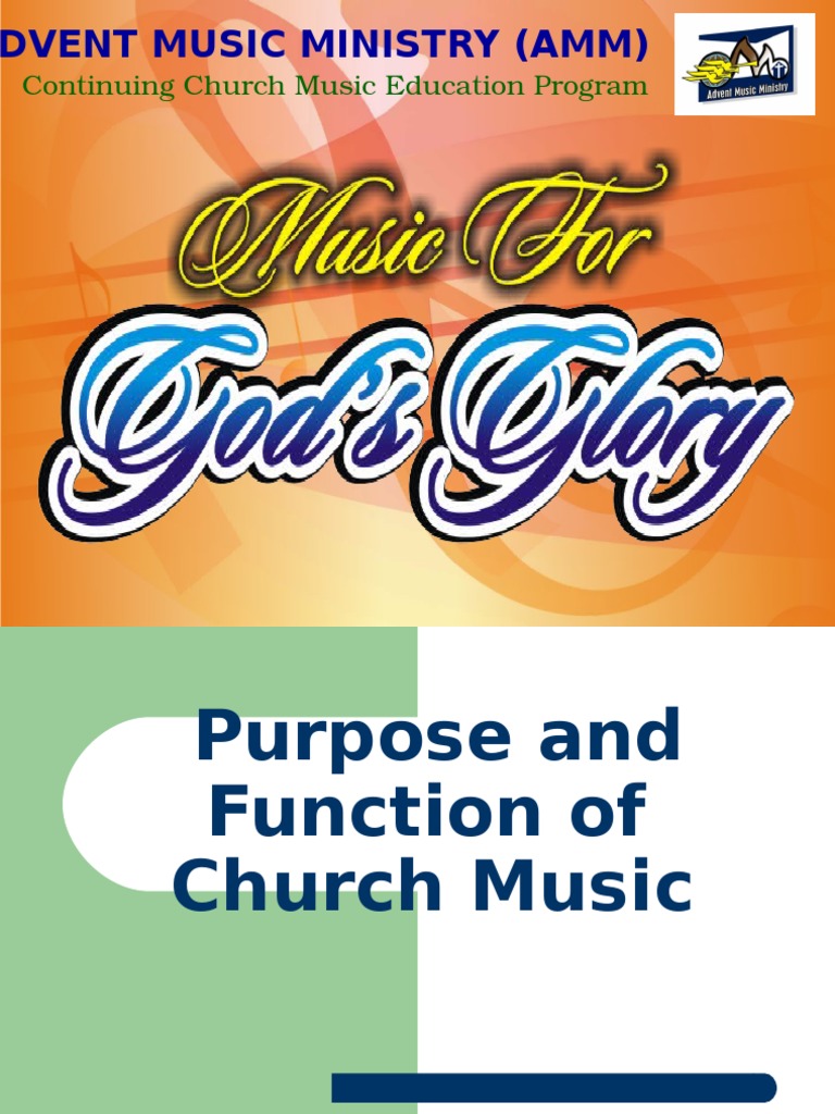 Advent Music Ministry (Amm) : Continuing Church Music Education Program ...