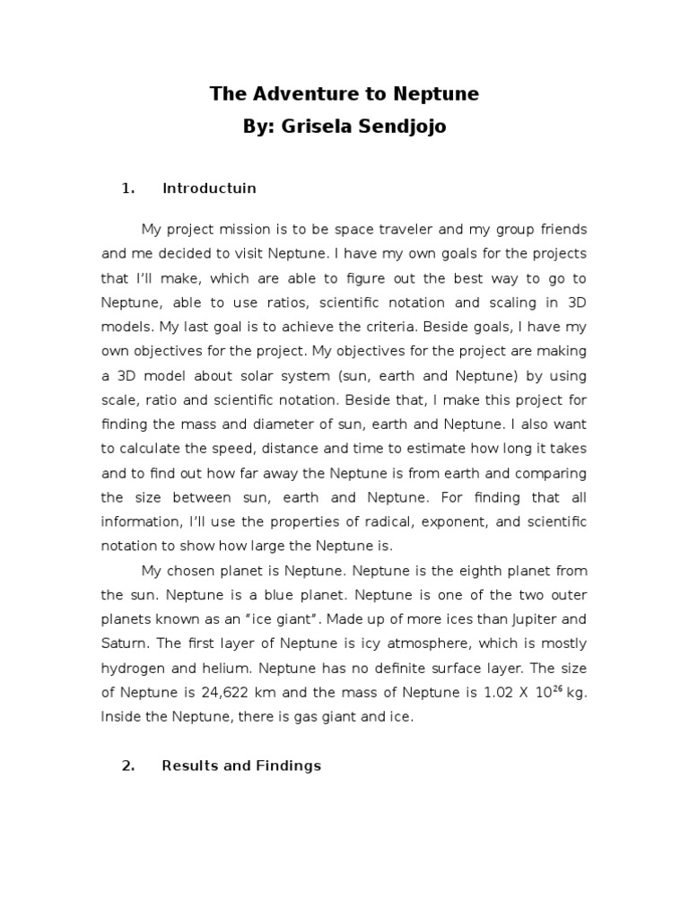 Exploring Neptune: A 3D Model Project | PDF | Neptune | Planets