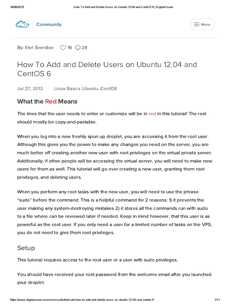 How To Add and Delete Users On Ubuntu 12how To Add and Delete Users On Ubuntu 12 | PDF ...