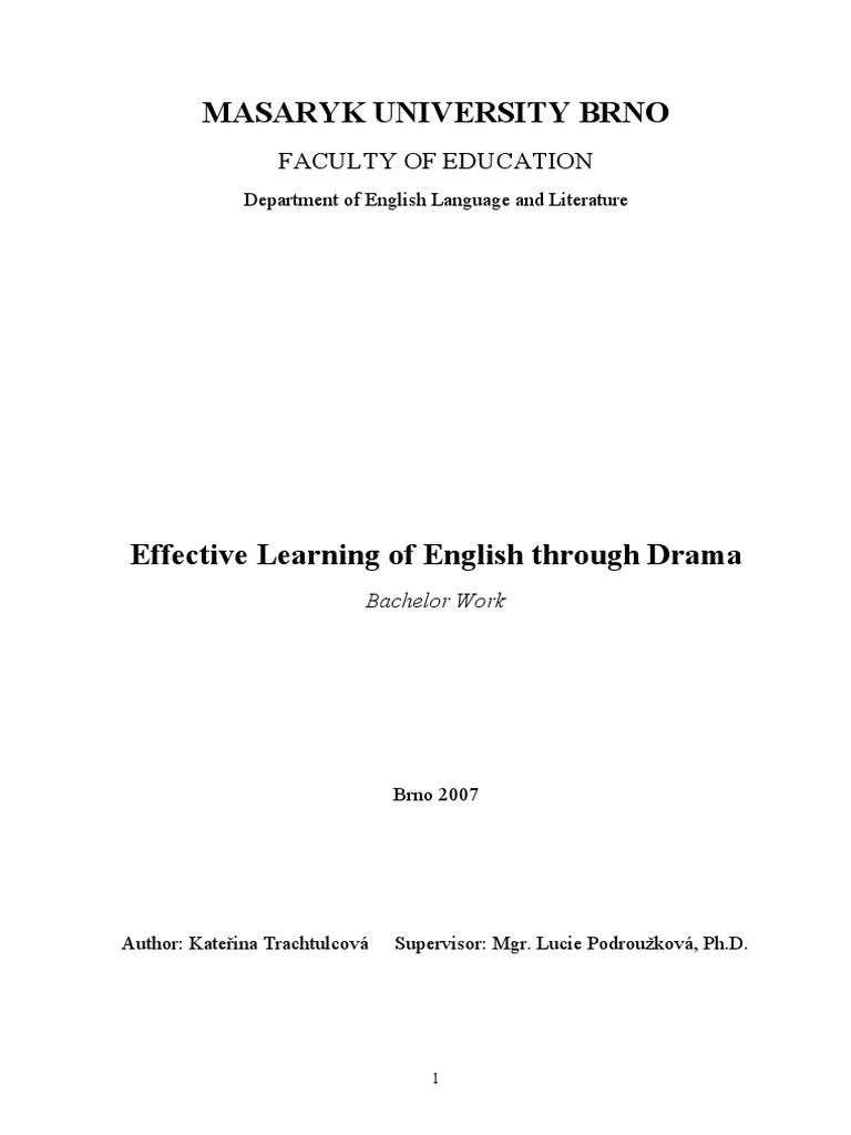 Effective Learning of English Through Drama | PDF | Intelligence | Teachers
