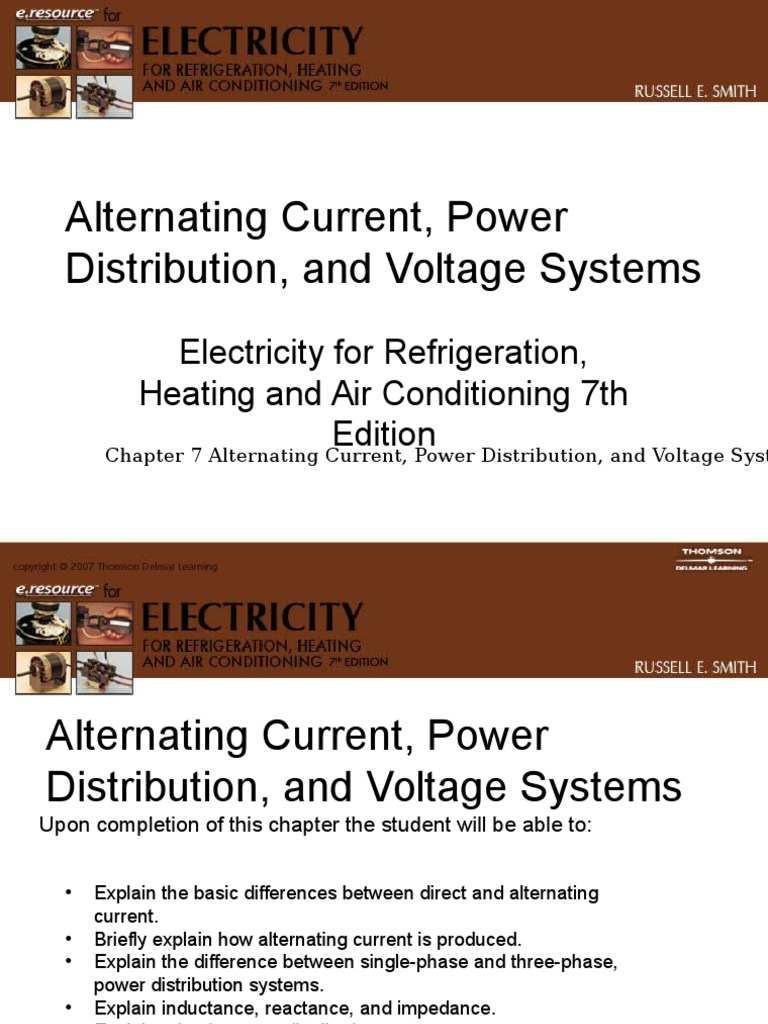 Alternating Current, Power Distribution, and Voltage Systems | PDF ...