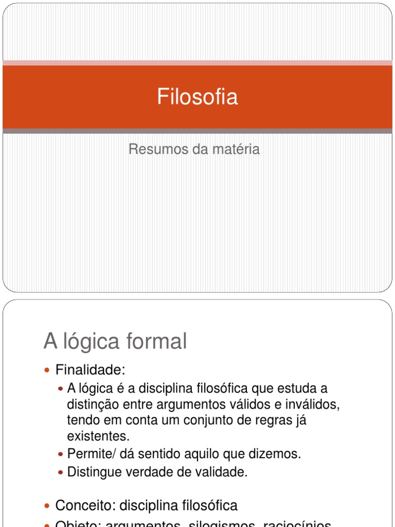 Fundamentos da Lógica e Argumentação | PDF | Validade | Argumento