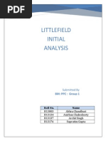 Littlefield Simulation | PDF | Inventory | Simulation