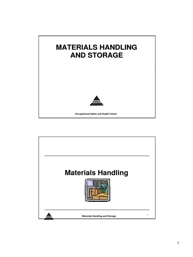 Material Handling and Storage Safety Guide | PDF | Crane (Machine ...