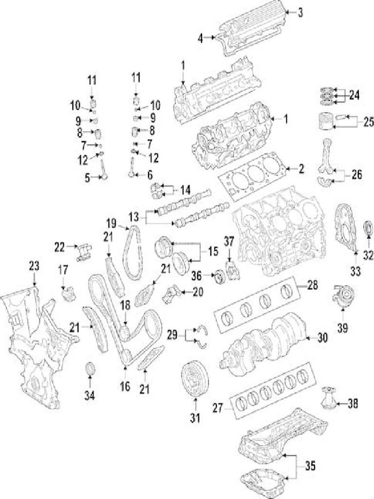 2007 Toyota 4Runner Engine Parts List | PDF