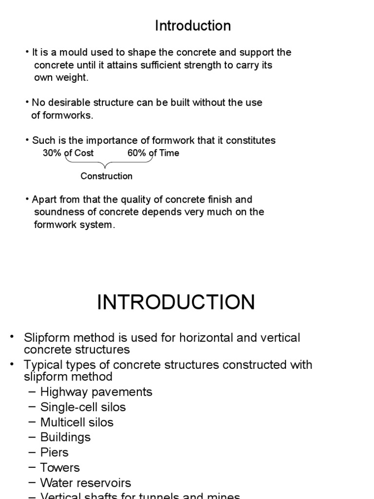 Slip Forms | PDF | Framing (Construction) | Concrete