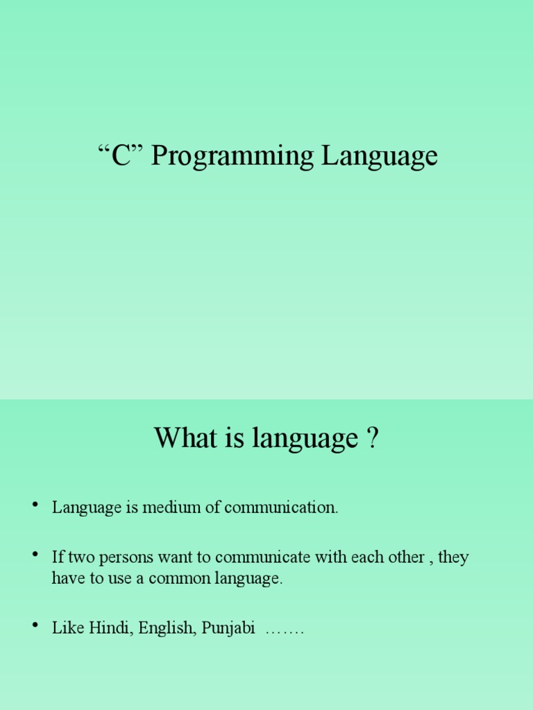 C Programming Language Pdf C Programming Language Source Code