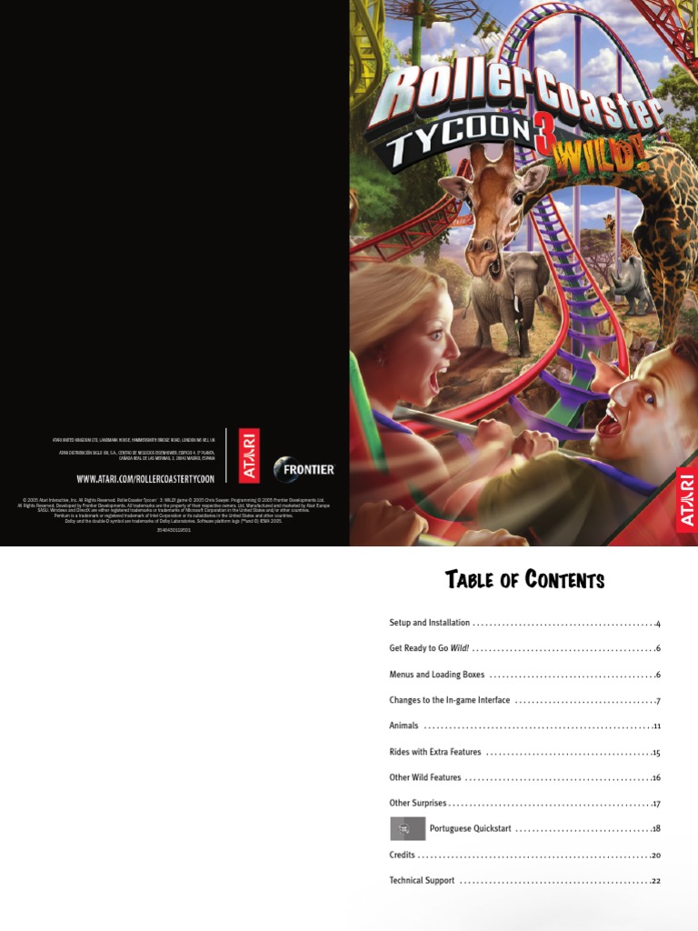 Roller Coaster Tycoon 3 Manual | PDF | Predation | Icon (Computing)