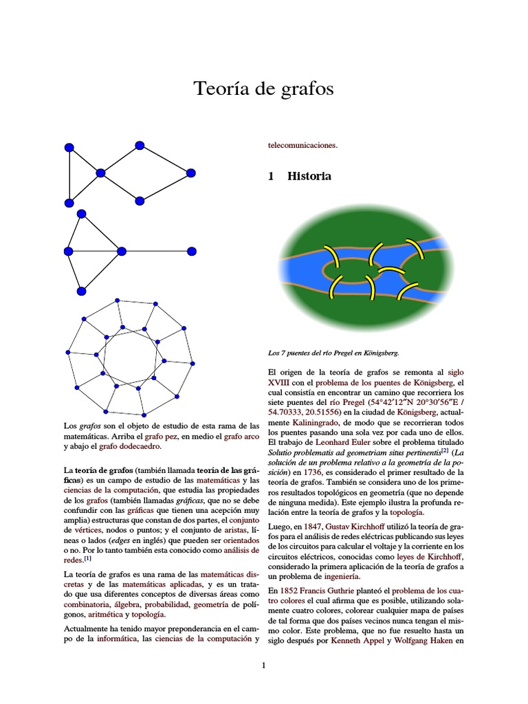 Teoría de Grafos | Teoría de gráficas | Conceptos matemáticos
